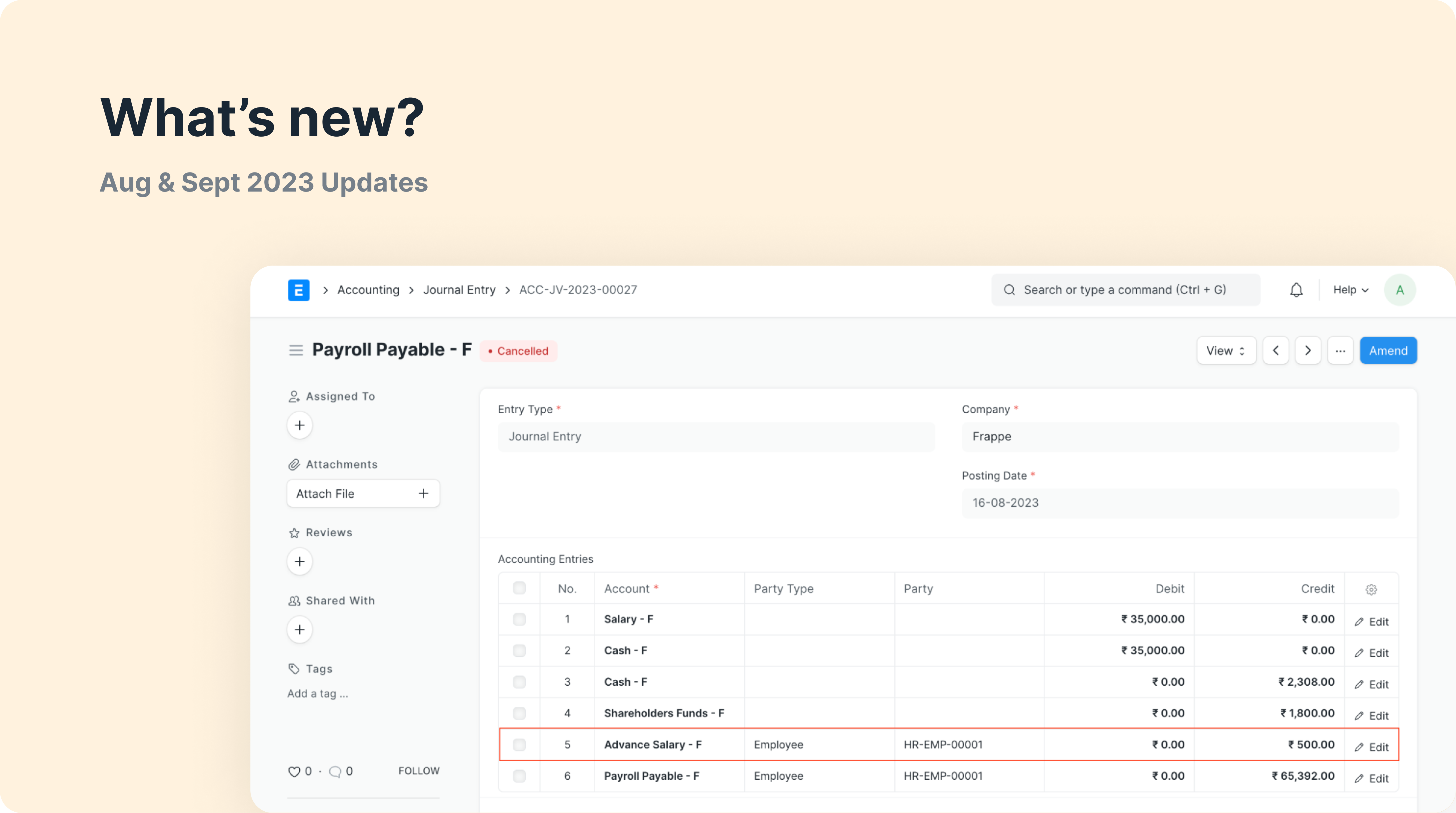 Frappe HR updates from August & September 2023 | Frappe Blog