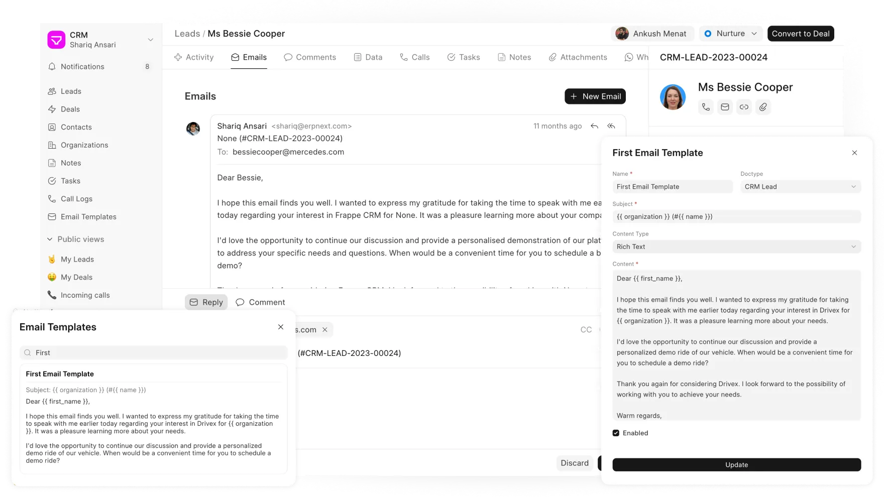 Communications - Frappe CRM