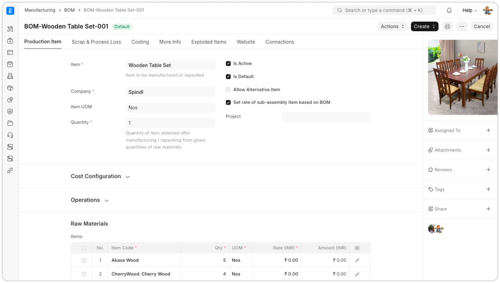 Open Source ERP Software for Furniture Manufacturing | ERPNext
