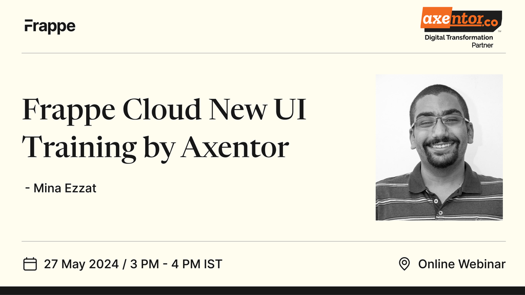 Frappe Cloud Training New UI بالعربي | Frappe Events