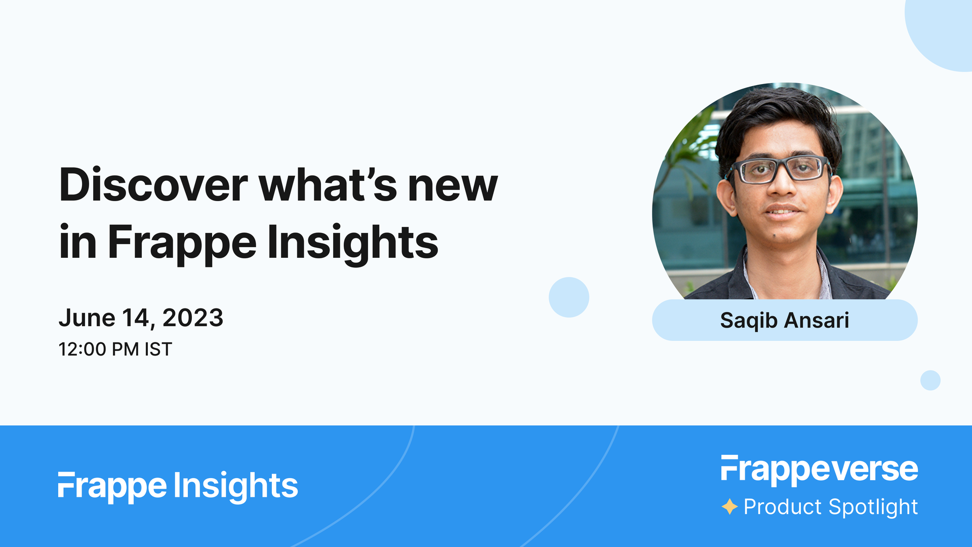 Frappe Insights Version Release | Frappe Events
