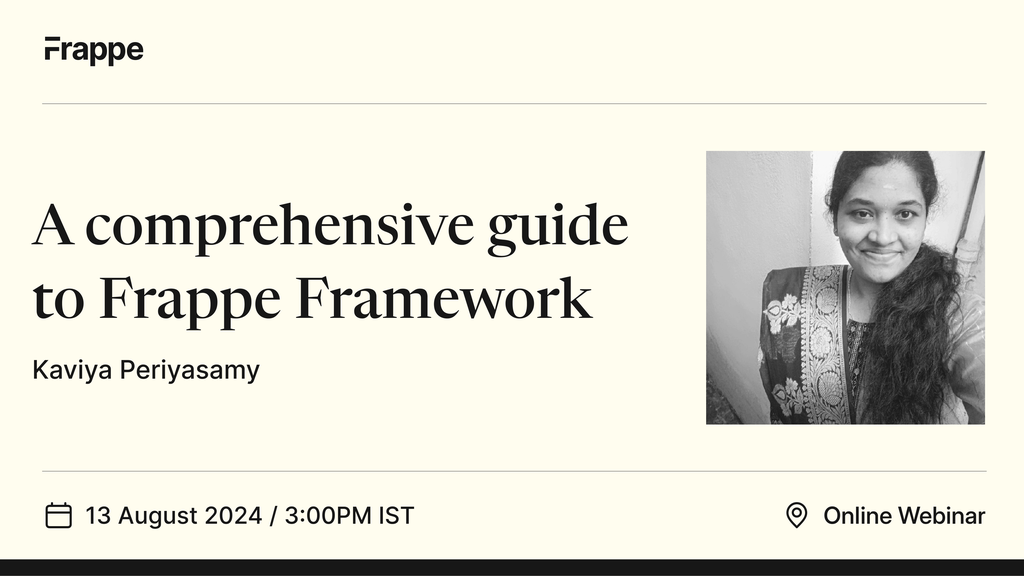 A comprehensive guide to Frappe Framework | Frappe Events