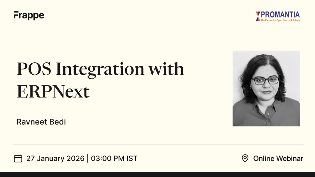 POS Integration with ERPNext | Frappe Events