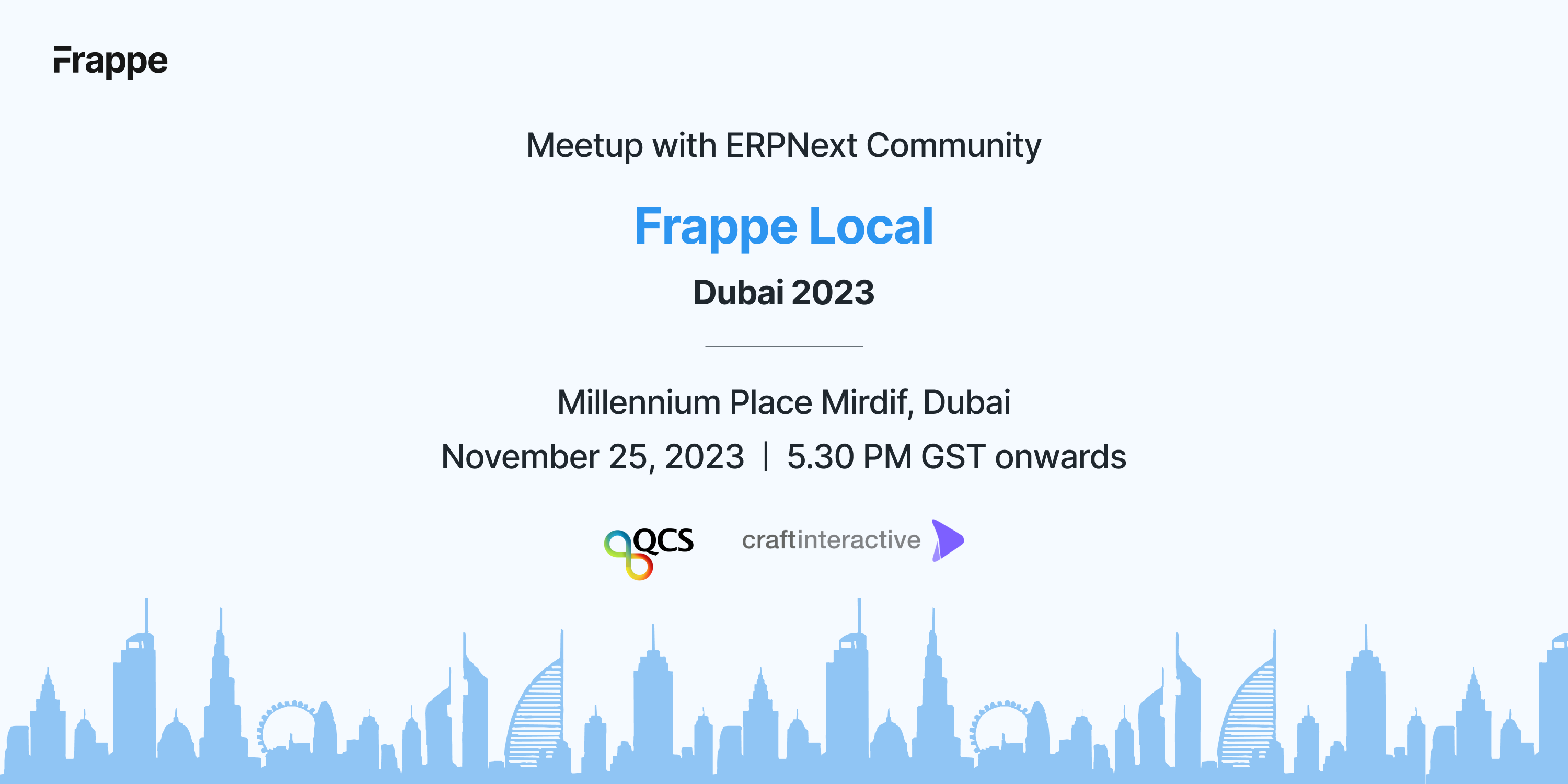 Frappe Local- Dubai 2023 | Frappe Events