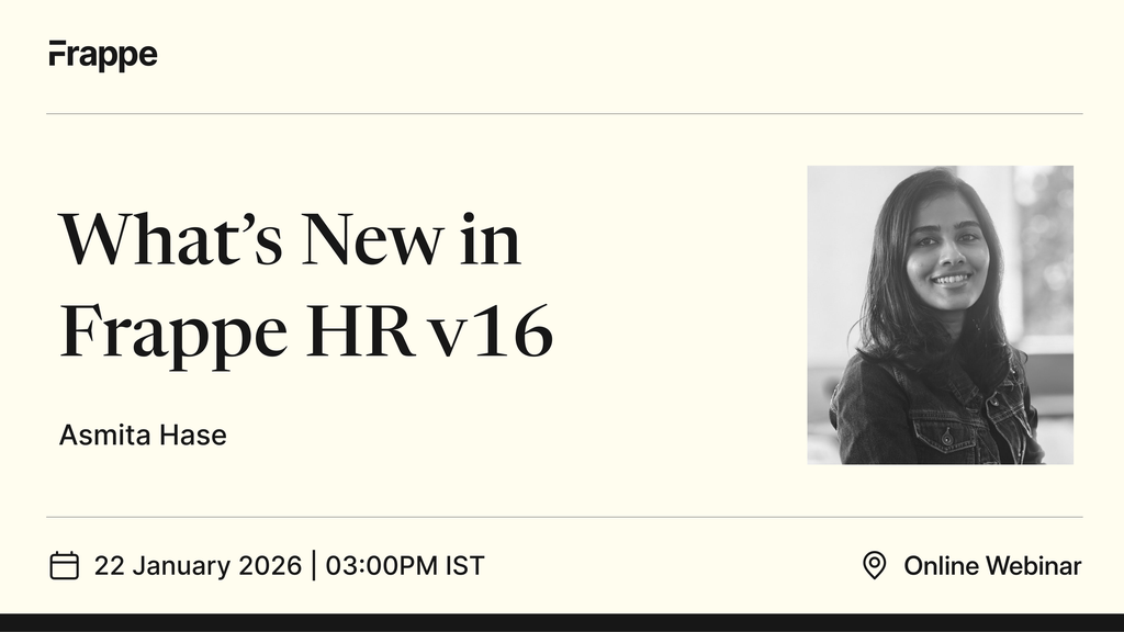 What's New in Frappe HR | Frappe Events