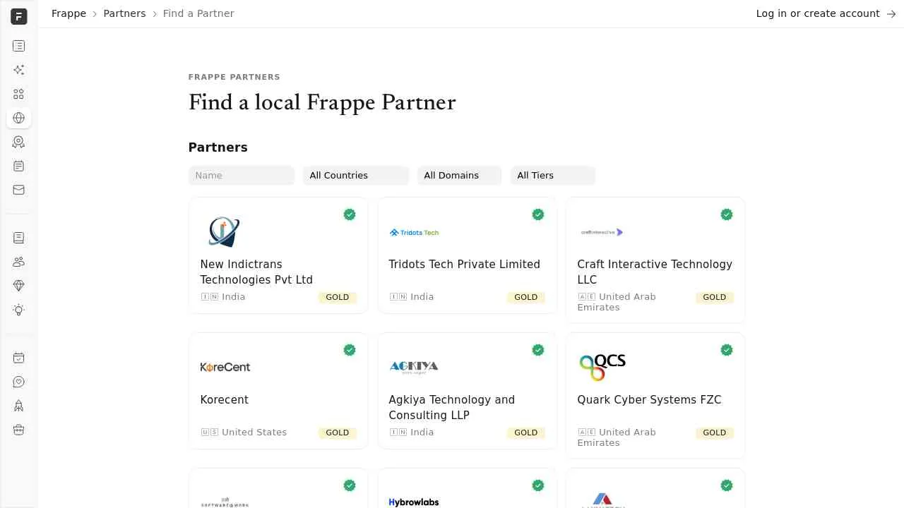 Find a Frappe Partner