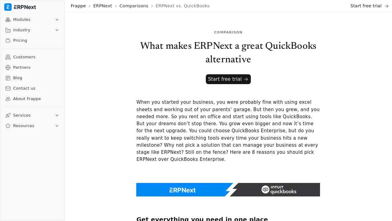 Here's why Open Source ERPNext is better than quickbooks