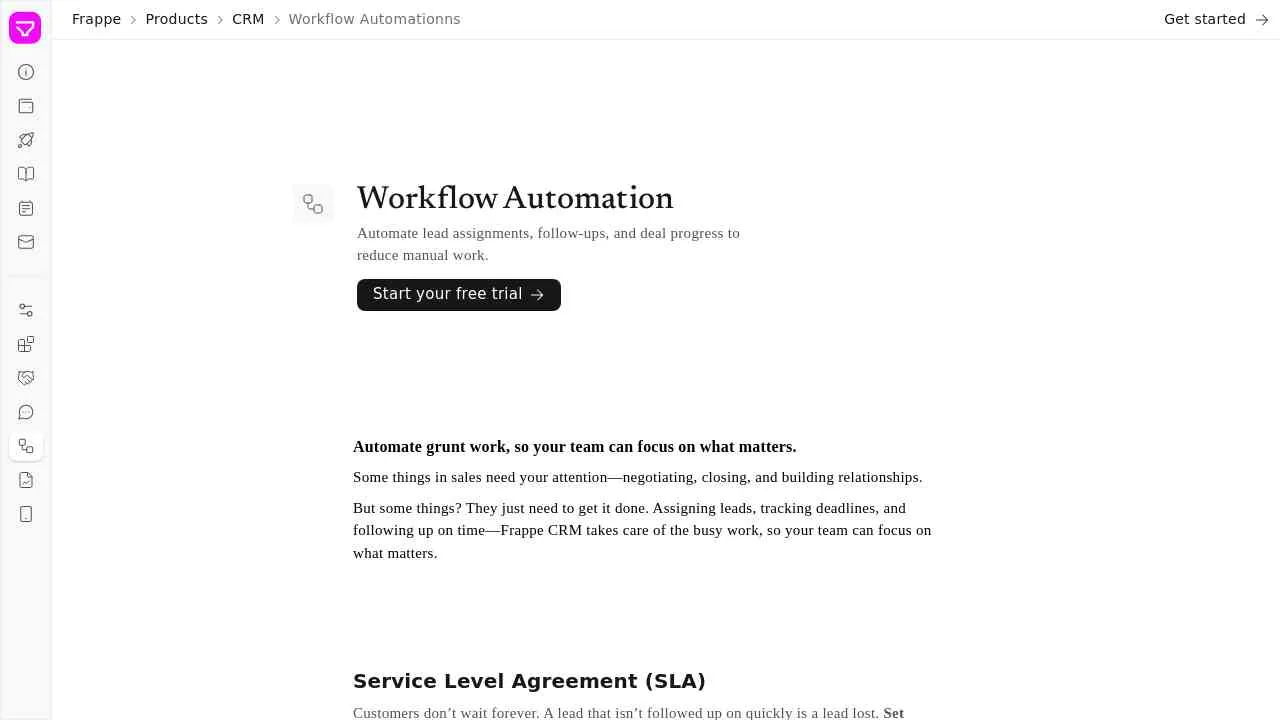 Workflow Automation - Frappe CRM