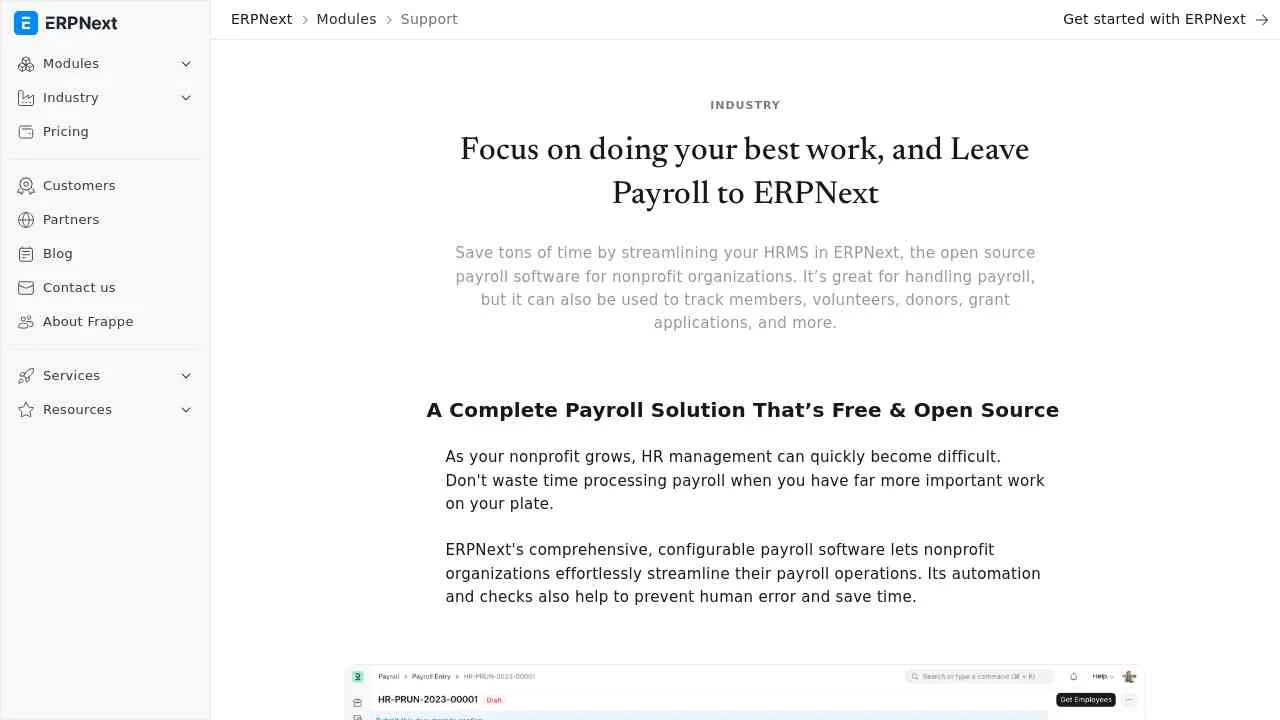Focus on doing your best work, and Leave Payroll to ERPNext