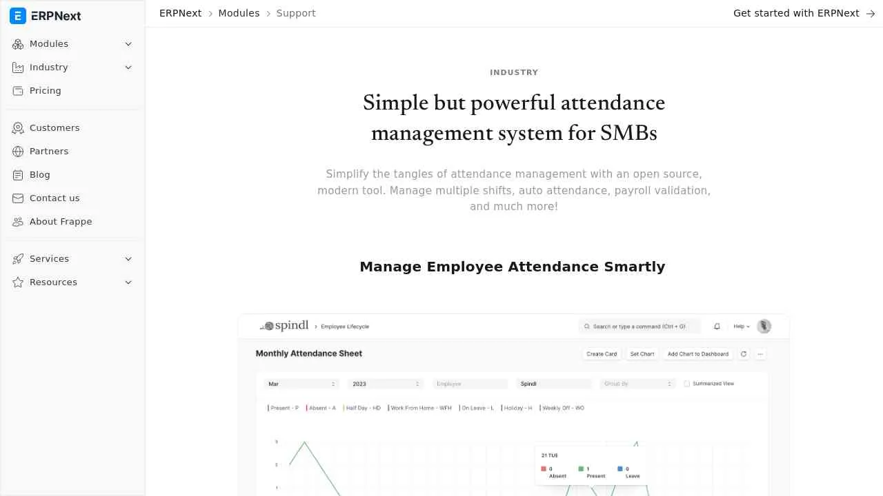 Simple but powerful attendance management system for SMBs