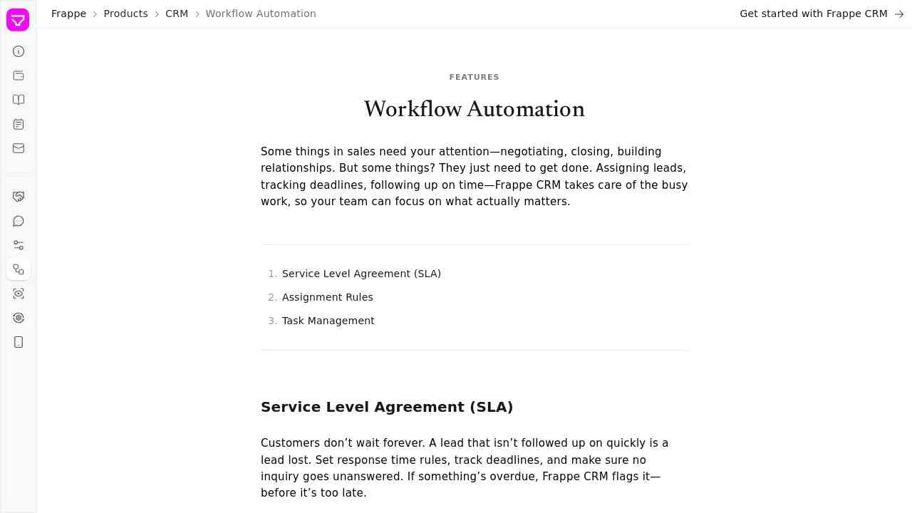 Workflow Automation - Frappe CRM