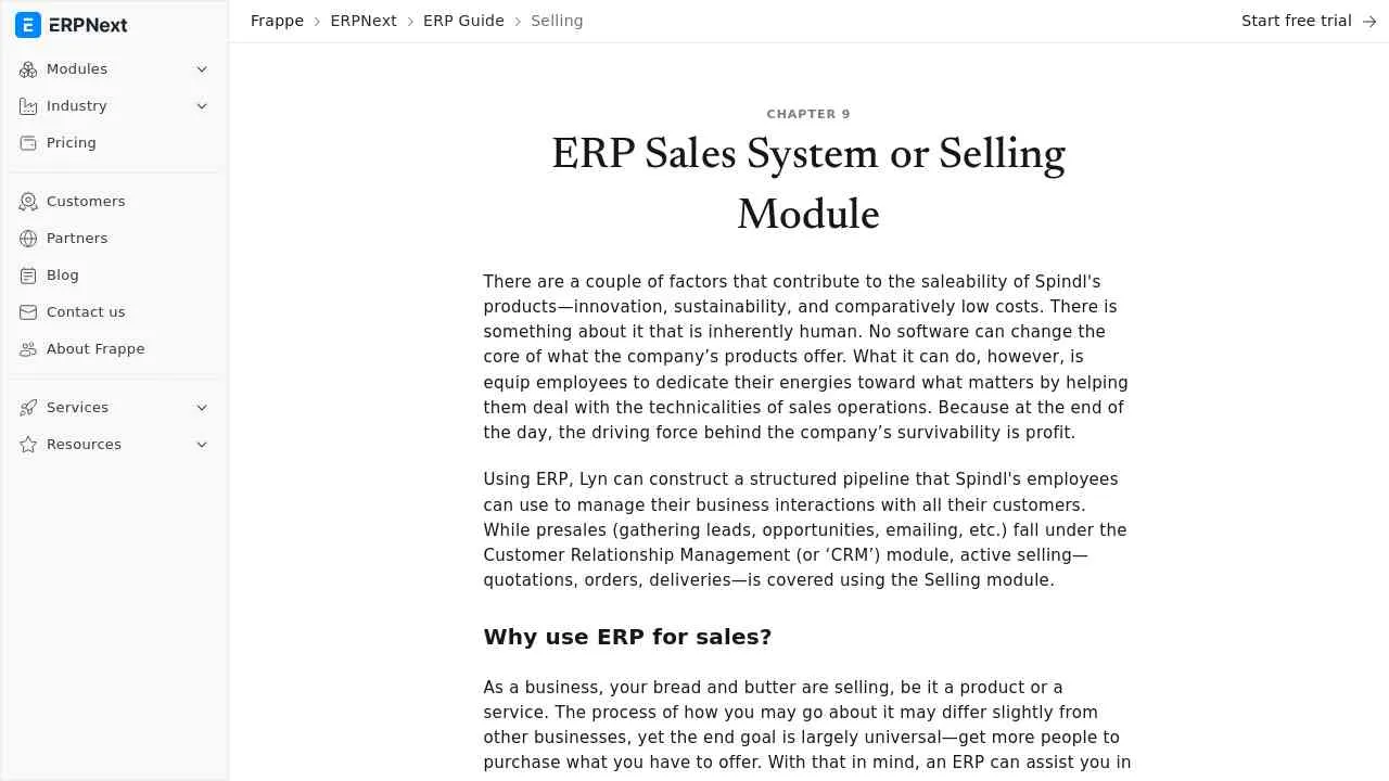 ERP Guide | ERP Sales System or Selling Module | ERPNext