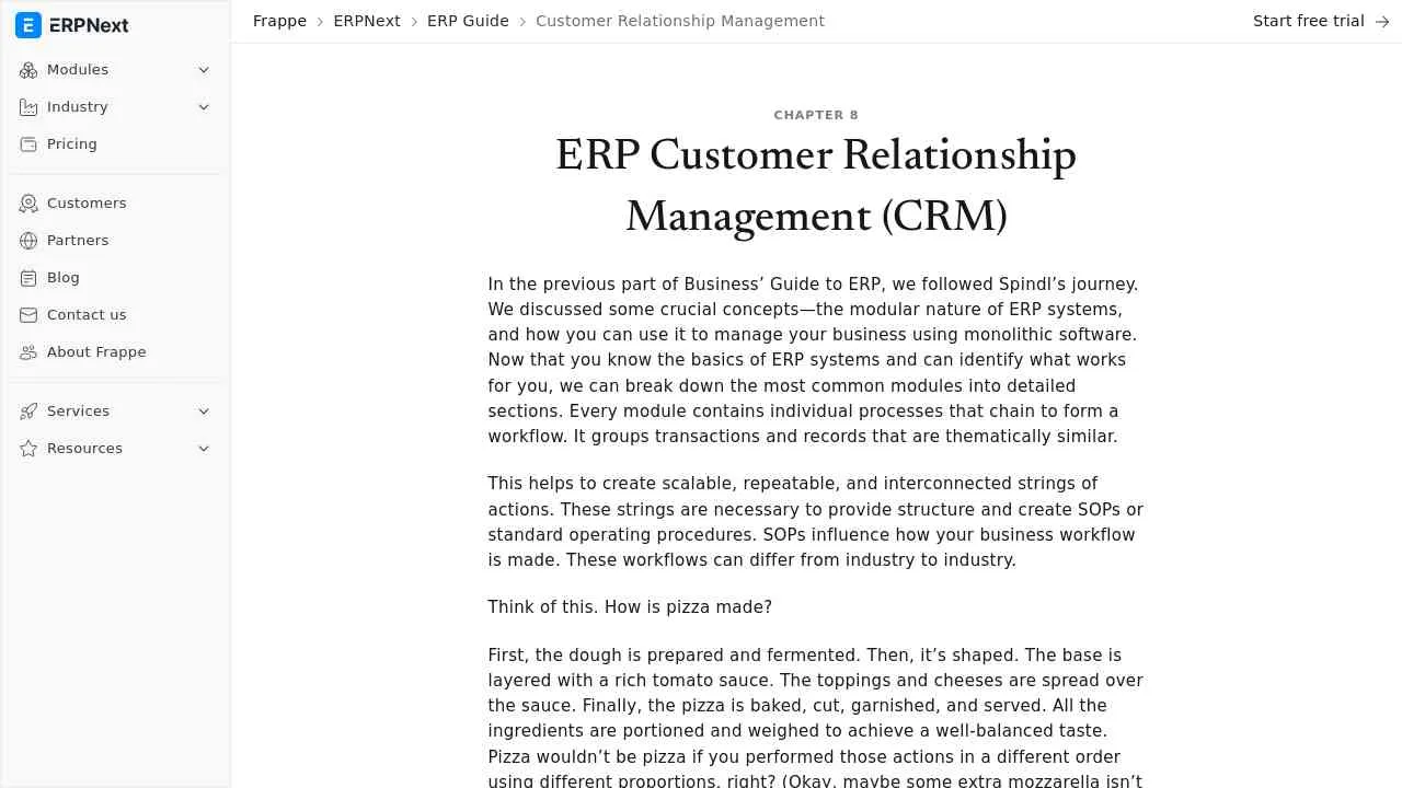 ERP Guide | Customer Relationship Management | ERPNext