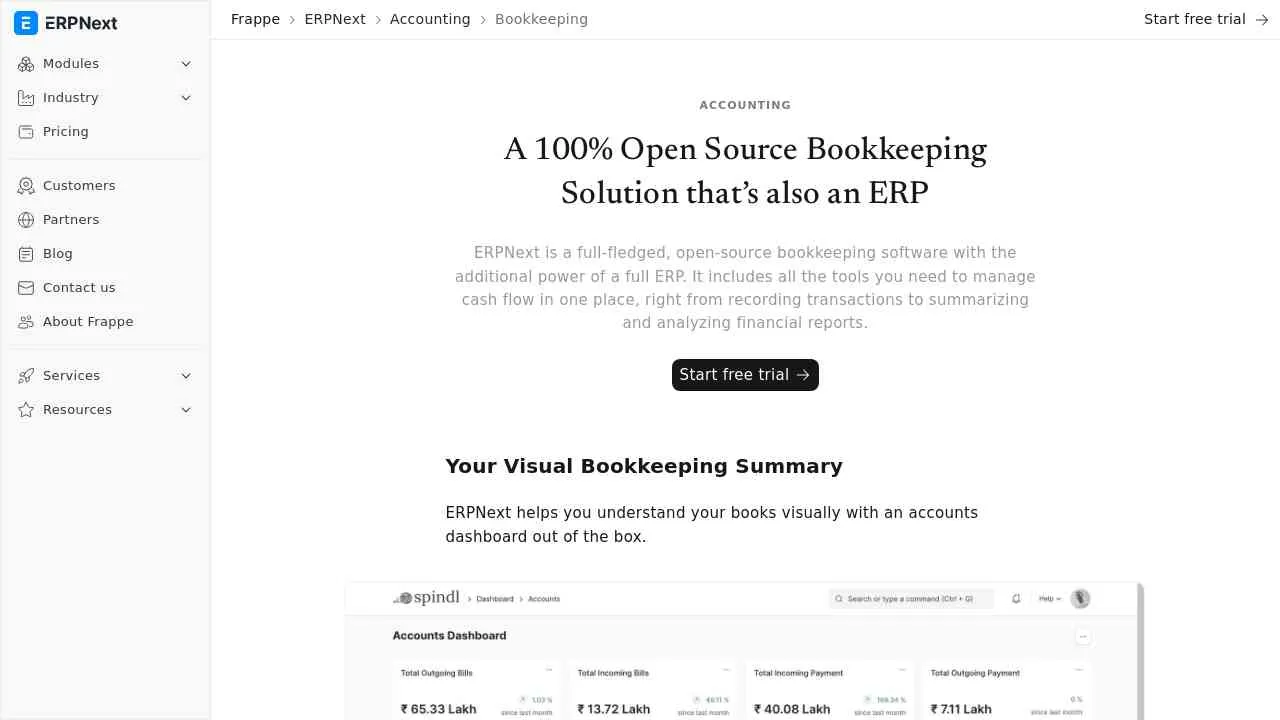 Open Source ERP Software for Bookkeeping | ERPNext