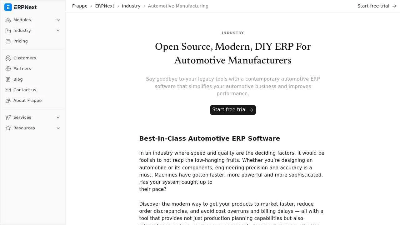 Open Source ERP Software for Electronics Manufacturing
