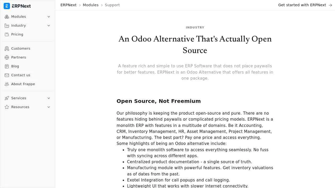An Odoo Alternative That's Actually Open Source