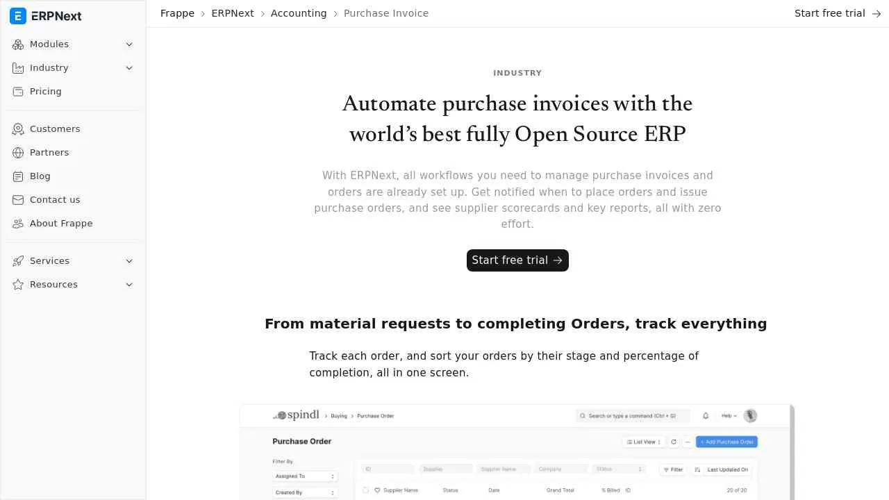 Automate purchase invoices with the world’s best fully Open Source ERP